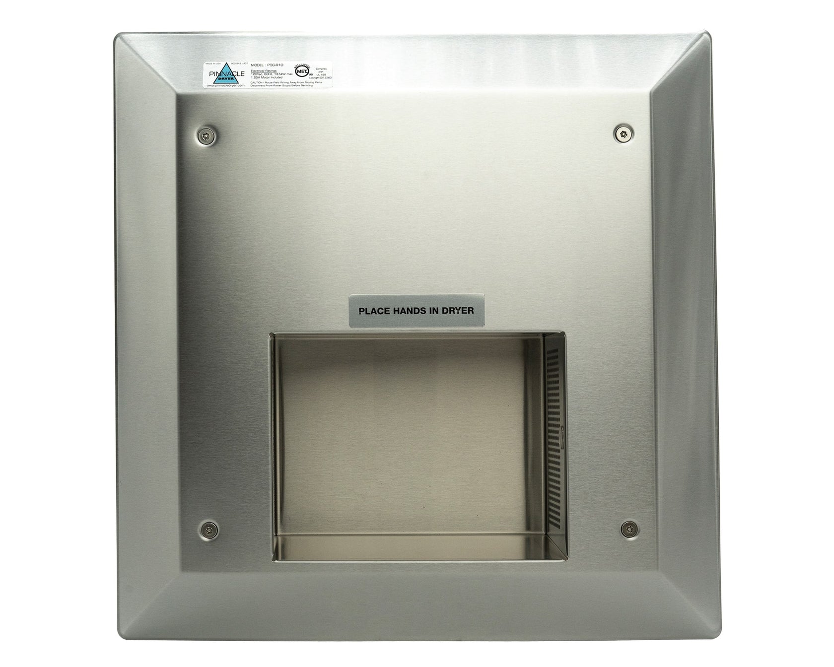 Pinnacle Dryers - PDC-R10 Recessed Mount Dryer